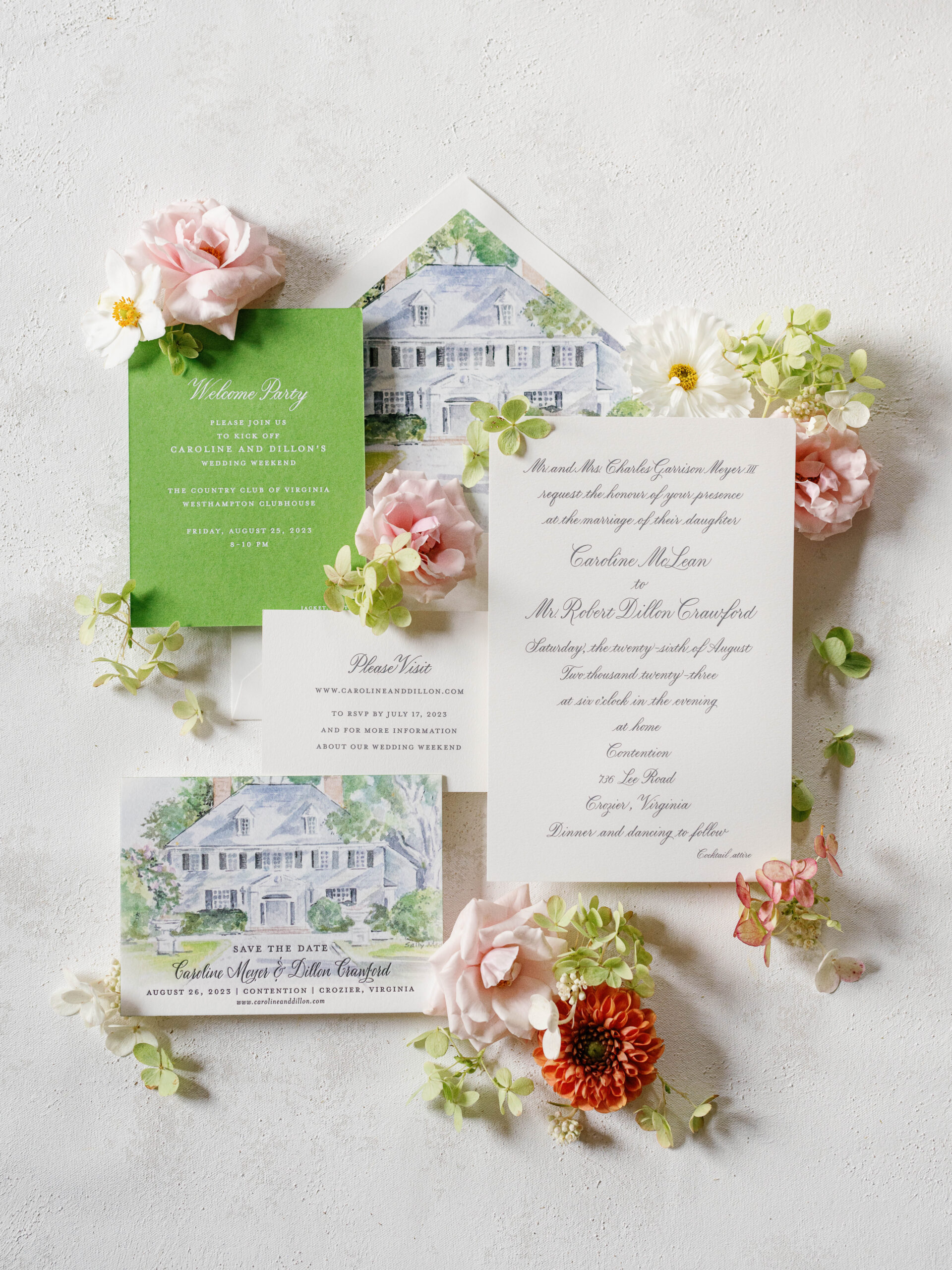 Charlottesville Virginia Private Estate Wedding | Caroline & Dillon ...